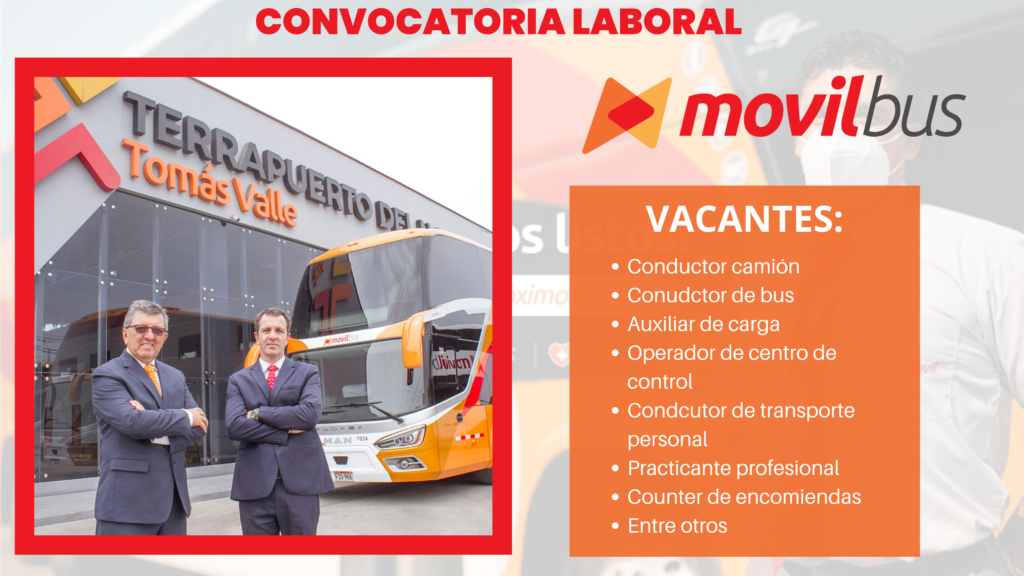 MOVIL BUS-Esta en busca de nuevos colaboradores - Portal Laboral